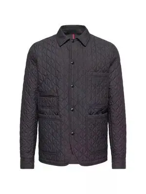 Moncler Theoline Diamond-quilted Jacket - Blue