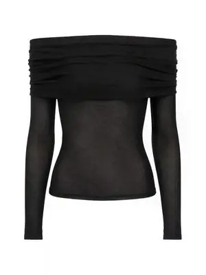 PETAR PETROV Off-shoulder Blouse - Black