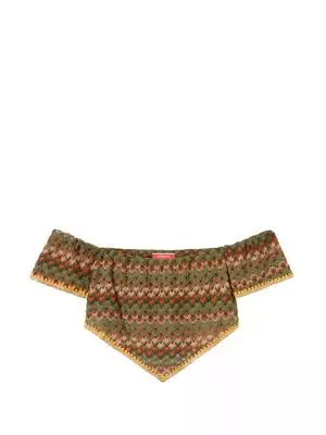 La DoubleJ Embroidered Sand Dollar Top