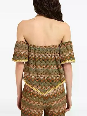 La DoubleJ Embroidered Sand Dollar Top