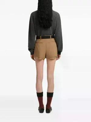 Marni Virgin Wool Pleated Shorts