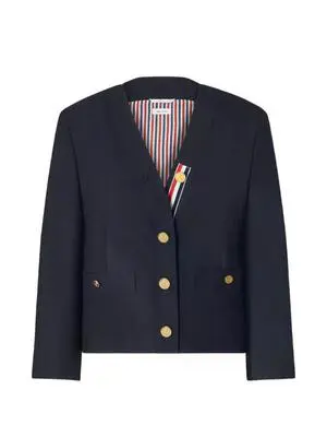 Thom Browne Hopsack Suiting Cardigan
