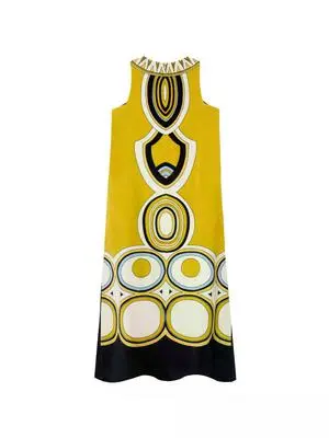 La DoubleJ Totem Placed Maxi Dress