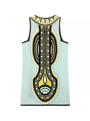 La DoubleJ Totem Mini Dress In Sanctuary Print