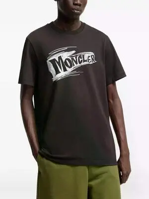 Moncler Sketch Logo Cotton T-shirt