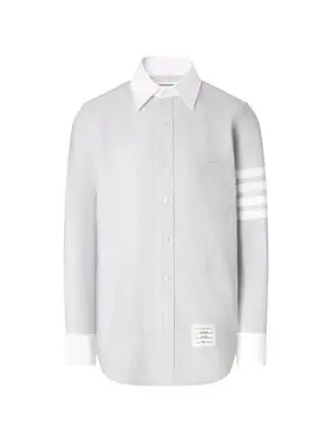 Thom Browne Oxford 4-bar Shirt - Grey