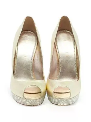 LE SILLA Crystal-embellished Platform Pumps