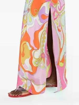 Emilio Pucci Iridescent Silk Maxi Dress