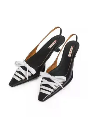 Marni Leather Kat Slingback Pumps