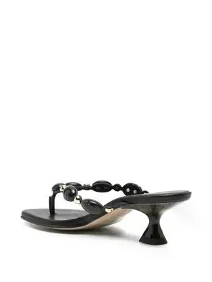 PEDRO MIRALLES Embellished Thong-strap Heeled Sandals
