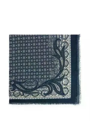 Etro Paisley-print Frayed Scarf