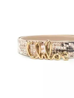 Chloé Logo Plaque Belt