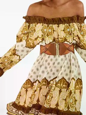 La DoubleJ Boho Placed Mini Dress