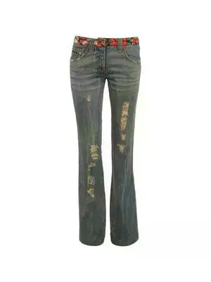Dolce & Gabbana Whiskering Effect Jeans - Blue