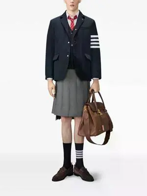 Thom Browne 4-bar Boat-embroidery Cardigan
