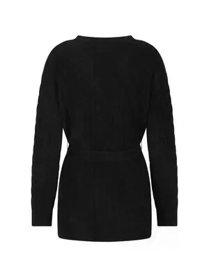 Valentino Garavani Cable-knit Belted Cardigan