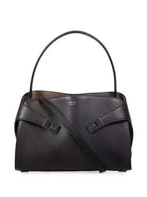 FERRAGAMO Medium Gancini Shoulder Bag - Brown