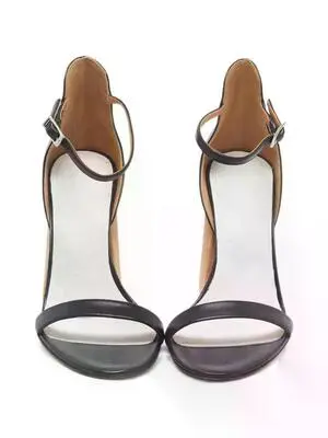 MAISON MARGIELA Leather Open Toe Heeled Sandals
