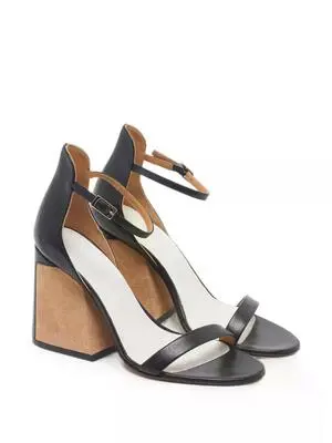 MAISON MARGIELA Leather Open Toe Heeled Sandals