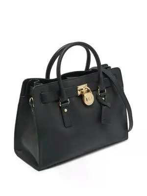Michael Kors Hamilton Leather Tote Bag - Black