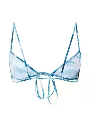 Dsquared2 D2 Monogram Triangle Bikini Top