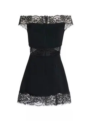 Elie Saab Lace Trim Off-the-shoulder Dress