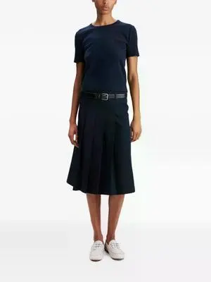 A.p.c. Pleated Midi Skirt - Blue