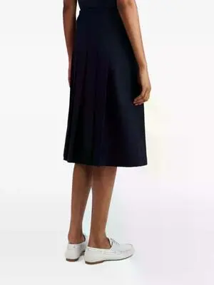 A.p.c. Pleated Midi Skirt - Blue