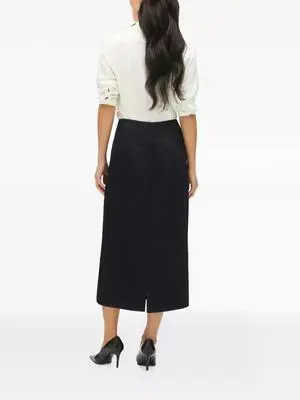 Another Tomorrow Topstitched Architectural Skirt