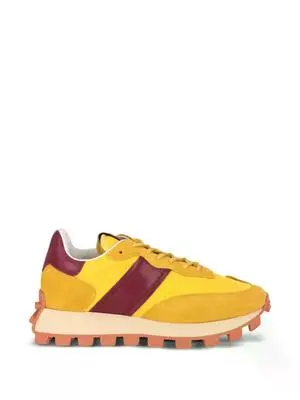 TOD'S Suede Panel Chunky Sole Sneakers - Yellow