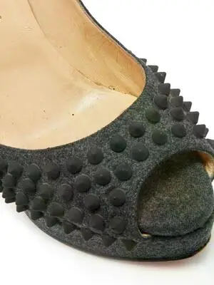 CHRISTIAN LOUBOUTIN Lady Peep Spikes Pumps