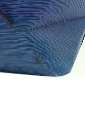 LOUIS VUITTON Petite Noé Epi Shoulder Bag - Blue