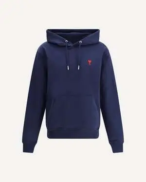 AMI Paris Hooded Sweatshirt With Embroidered Logo