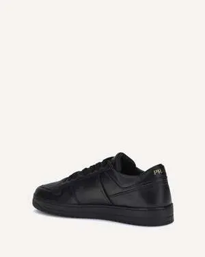 Prada Downtown Leather Sneakers - Black