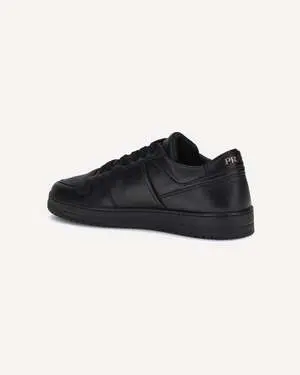 Prada Downtown Leather Sneakers - Black
