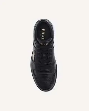 Prada Downtown Leather Sneakers - Black