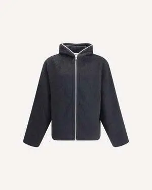 Our Legacy Zip-up Furry Effect Hooded Sweater