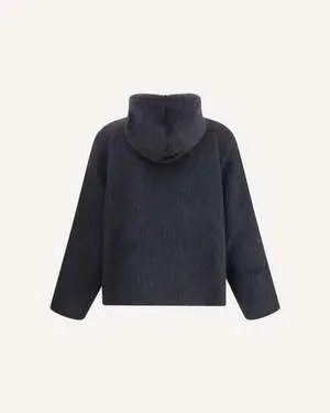 Our Legacy Zip-up Furry Effect Hooded Sweater