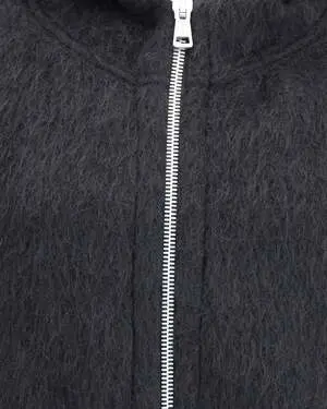 Our Legacy Zip-up Furry Effect Hooded Sweater