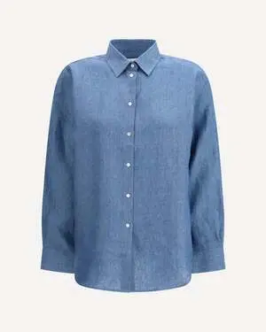 RÓHE Linen Shirt - Blue
