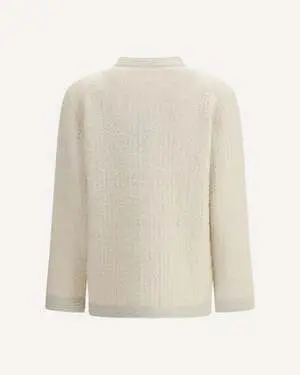 Gucci Bouclé Lamé Wool Cardigan