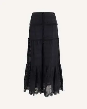 MARANT ETOILE Paoline Long Cotton Skirt