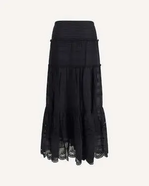 MARANT ETOILE Paoline Long Cotton Skirt
