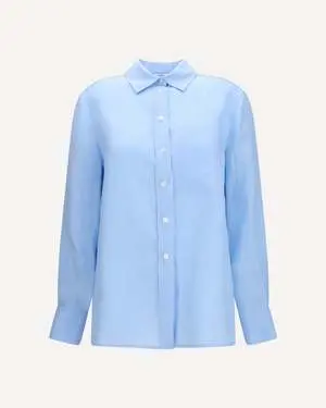 LARDINI Long-sleeved Linen Shirt