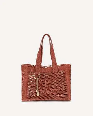 Chloé East-west Summer Banana Raffia Tote Bag
