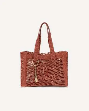 Chloé East-west Summer Banana Raffia Tote Bag