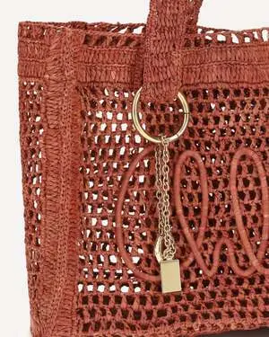 Chloé East-west Summer Banana Raffia Tote Bag