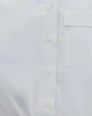 Brunello Cucinelli Cotton Hirt With Drawtring Wait