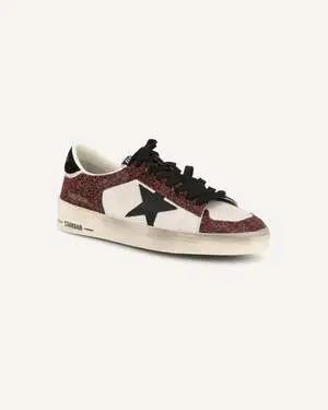 GOLDEN GOOSE Stardan Leather Sneakers With Rhinestone Details