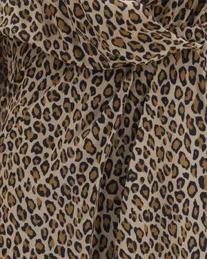 SA SU PHI Leopard-print Crêpe De Chine Maxi Dress